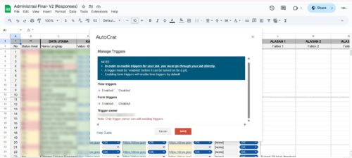 Pengetahuan Penting Terkait Penggunaan AutoCrat Add-on Google Sheets